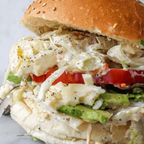 Turkey grinder sandwich - bon abbetit