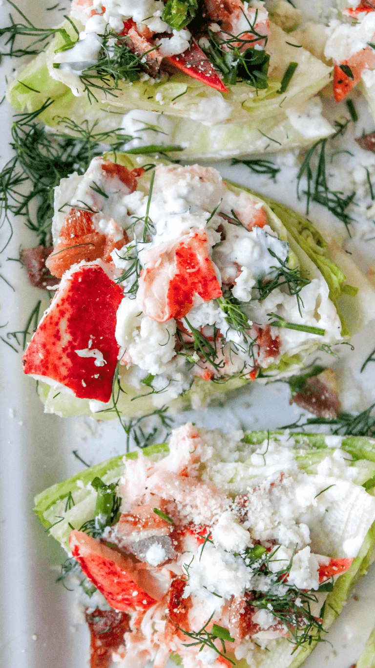 Mini Lobster Wedge Salads - bon abbetit