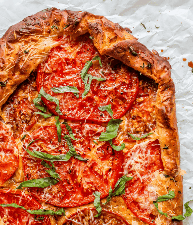 Summer Phyllo Tomato Tart - bon abbetit