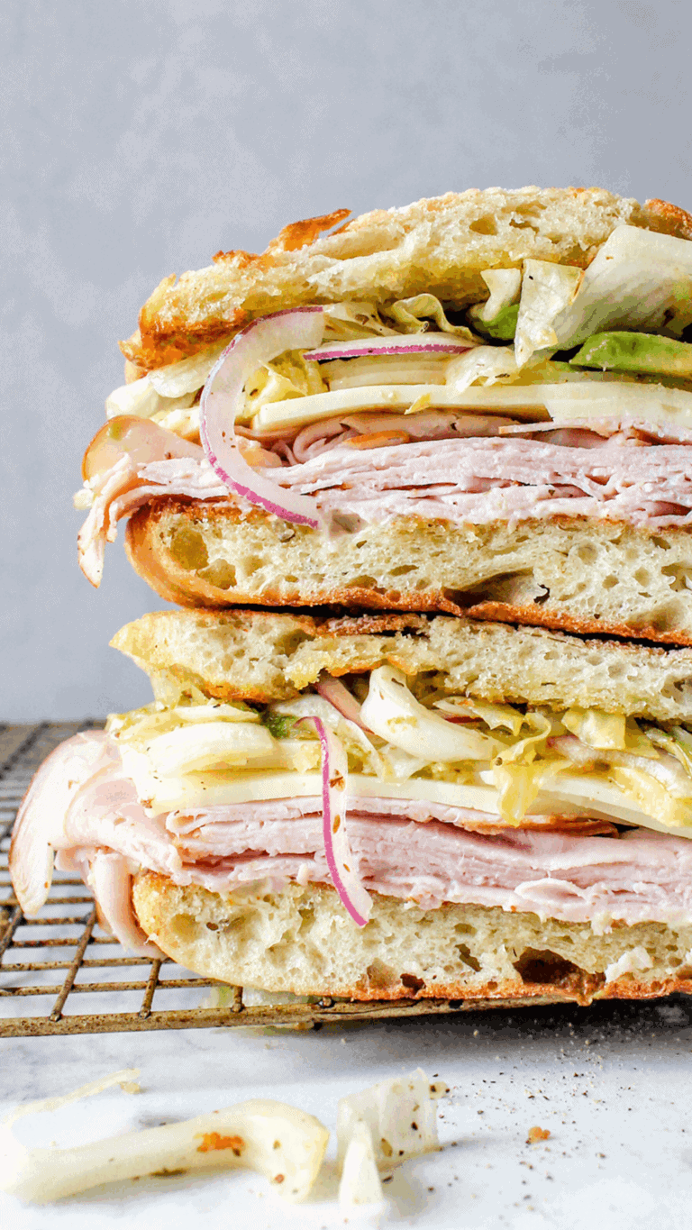 Ham and Cheddar Cheese Sandwich - bon abbetit